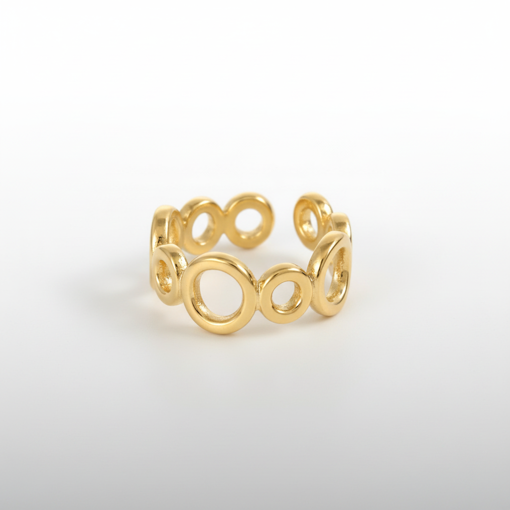Unity Ring - Adjustable Chain Link Gold Ring | Lumora Collective